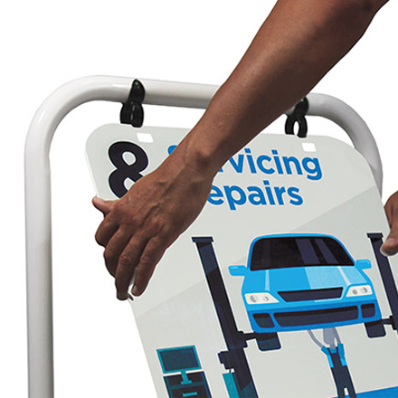 Swing Signs | Swinging Pavement Signs | Big Art & Banners